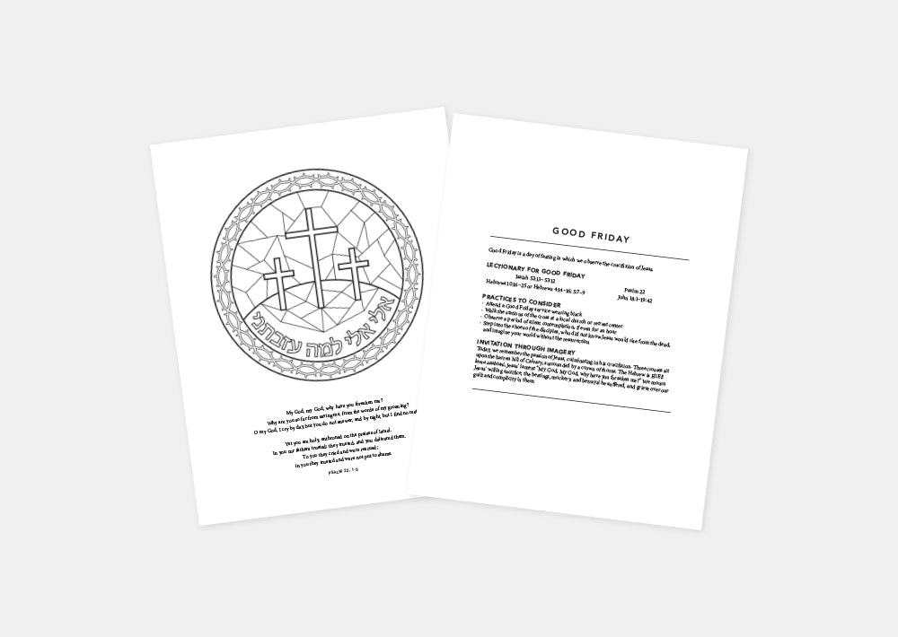 good friday coloring book